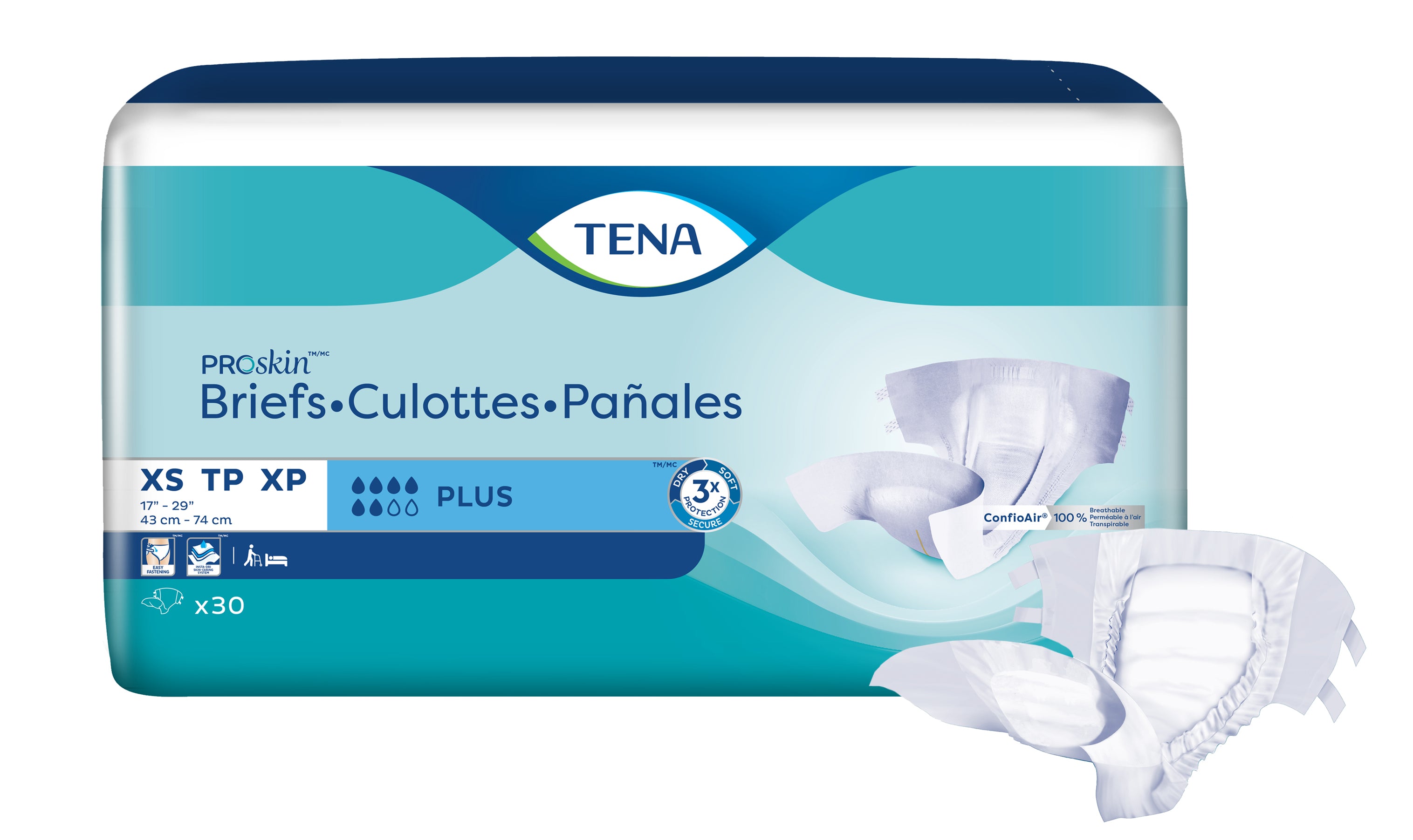 Culottes ajustables Tena Proskin Plus Très Petite ( 17'' x 29'' )